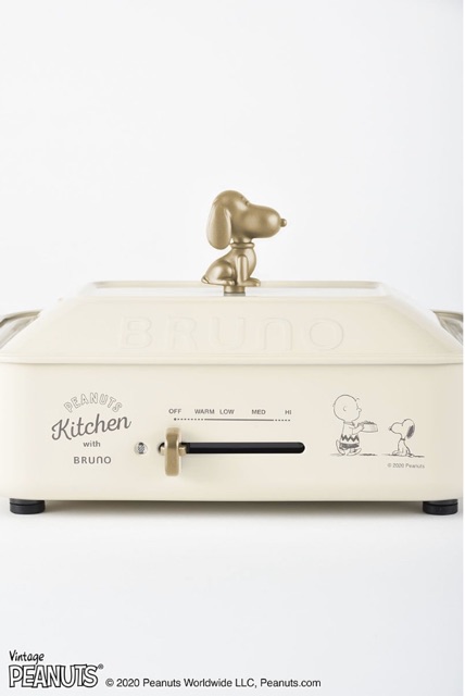 ใหม่พร้อมส่ง Snoopy x Bruno Compact Hot Plate สีทอง เตาไฟฟ้าอเนกประสงค์ ...