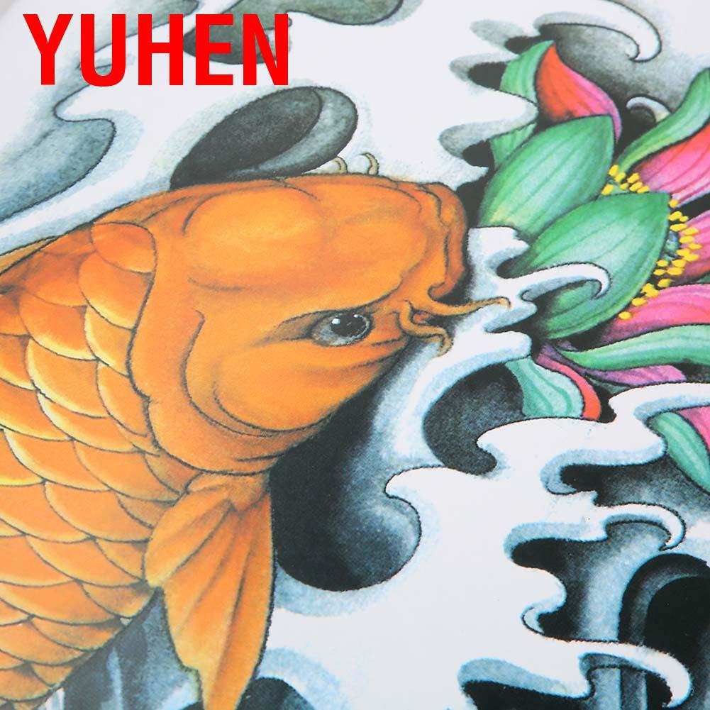 Yuhen 56 Pages Koi Kylin Pattern Shader Tattoo Book Practice Template ...
