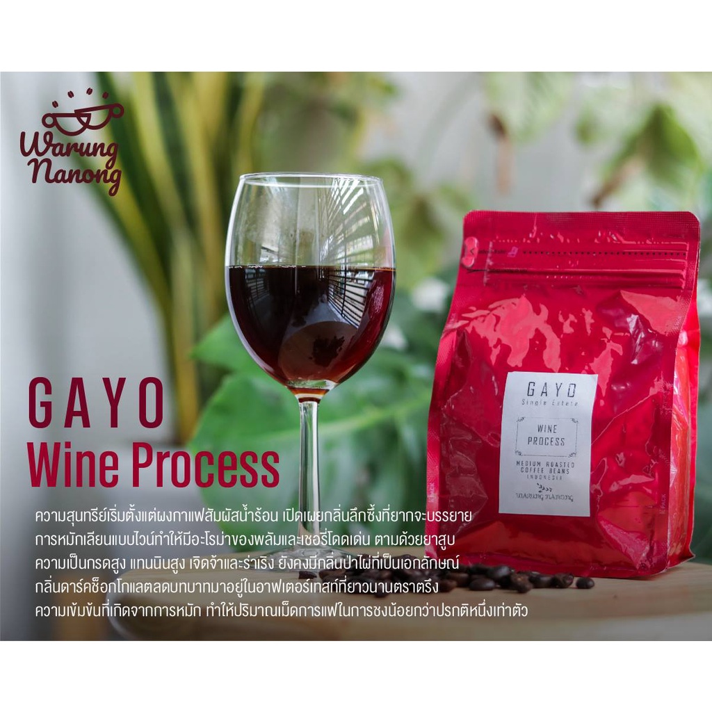Gayo Wine, Single Estate เมล็ดกาแฟกาโย สุมาตรา อินโดนีเซีย Gayo Coffee ...