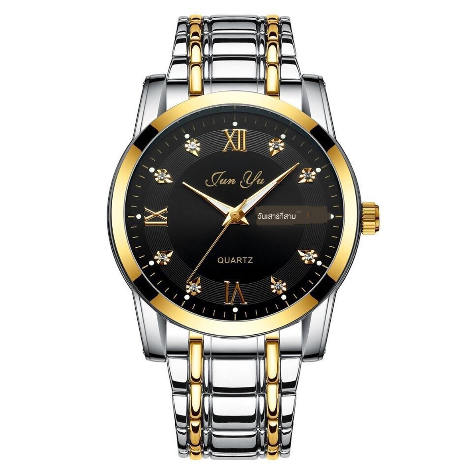 ลดกระหน่ำนาฬิกาข้อมือผู้ชายสายสแตนเลสสตีล Mechanical Quartz Watch ...