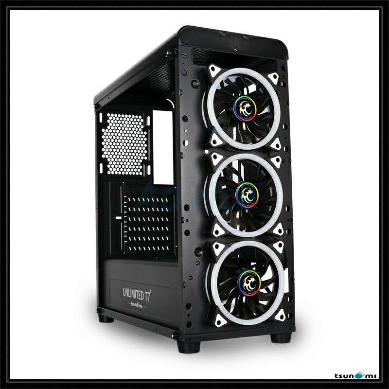 ATX Case (NP) TSUNAMI Unlimited T7+ (Black) - balancecomputer - ThaiPick