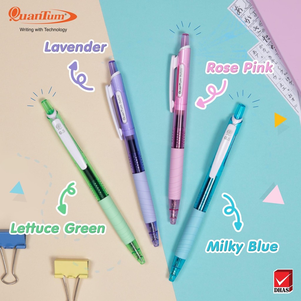 Quantum ปากกาเจลสีควอนตั้ม Dolly Daiichi รุ่น Colour Gel Pen 0.5 MM 1 ...