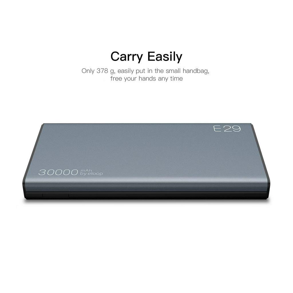 Eloop E29 แบตสำรอง 30000mAh QC3.0 PD 18W ชาร์จเร็ว Power Bank Fast Quick Charge ของแท้ 100 ...