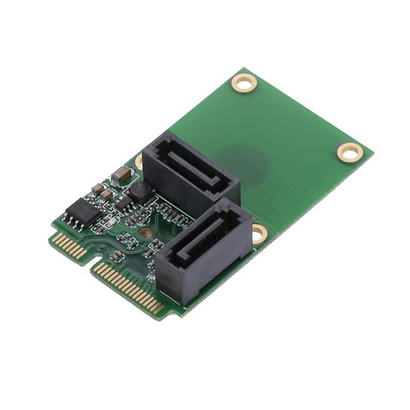 PCI-e to SATA3 3.0 Mini PCIE Hard Disk อะแดปเตอร์การ์ด 2 Ports ...