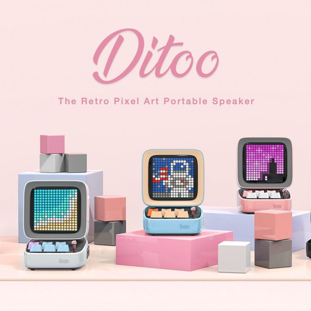 NEW MODELDivoom DITOO Plus Pixel Art Portable Smart Bluetooth Speaker ...