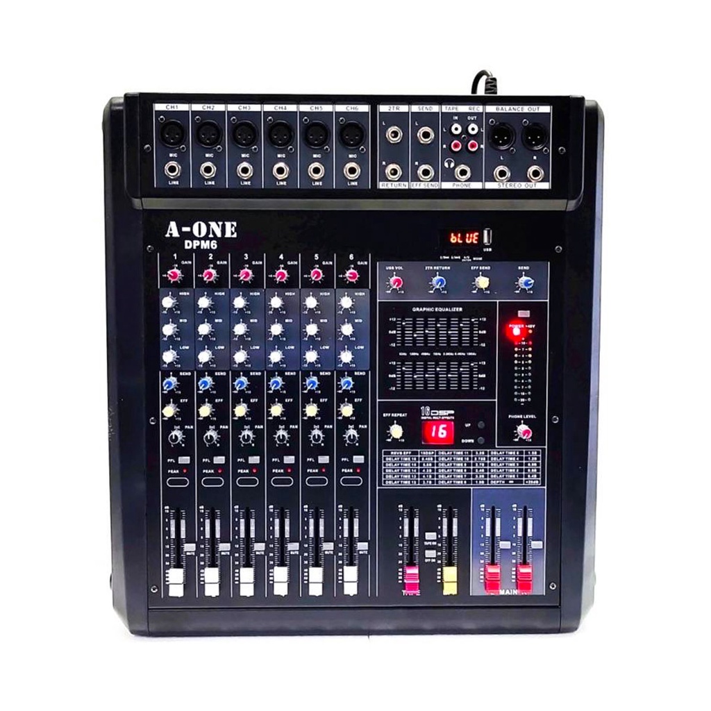 เพาเวอร์มิกเซอร์ ขยายเสียง 6CH Power mixer ( 6 channel ) | Shopee Thailand
