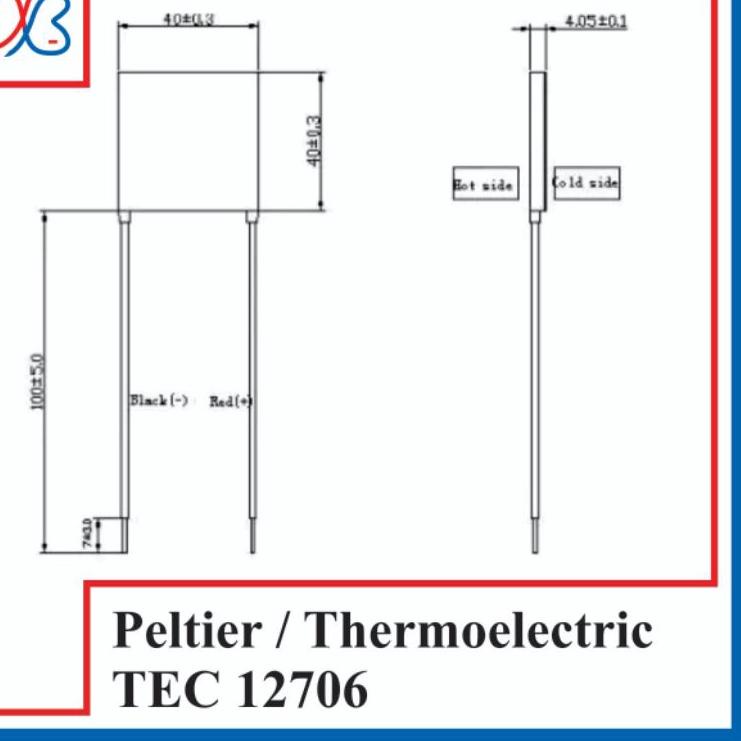 เทอร์โมอิเล็กทริกคูลเลอร์ Peltier TEC-12706 - sebti8shopxp.th - ThaiPick