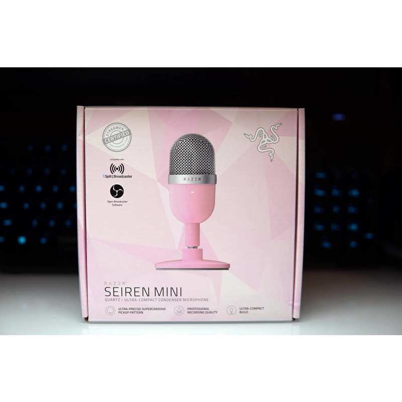 BOriginal Razer Seiren Mini Quartz Pink crystal ultra-compact Condenser ...