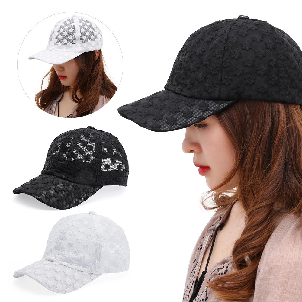 FUTURE Summer Lace Hat Girls Women Baseball Cap Mesh Adjustable Hip Hop ...