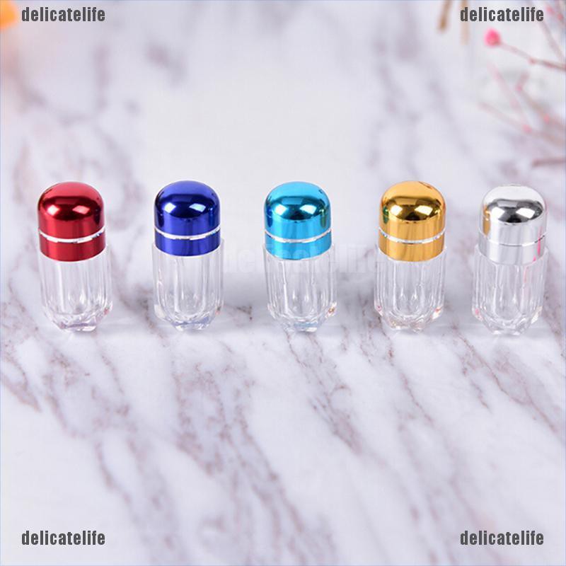 delicatelife 10Pcs Color Random Empty Clear Ps Pill Box Plastic Bottle ...