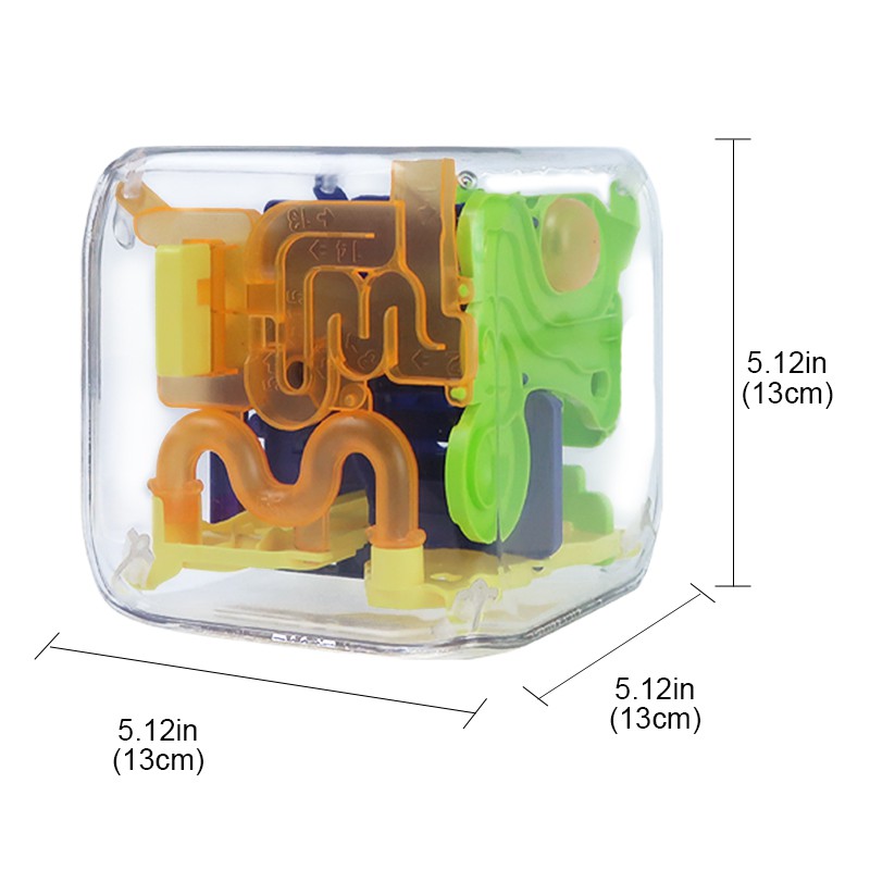 3D Magic Cube Puzzle Maze Hand Game Case Box Marble Puzzle Fun Brain ...