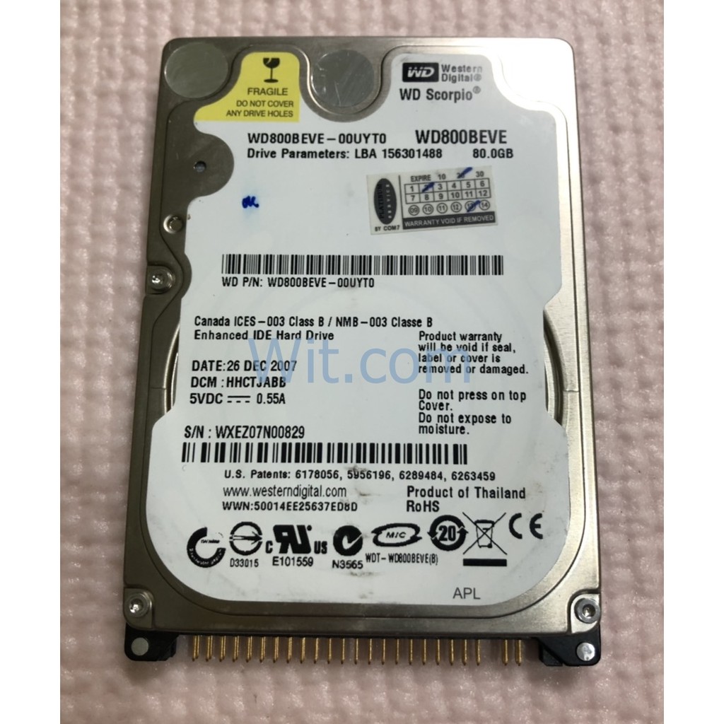 Harddisk IDE 20, 40, 60, 80, 160 GB Notebook . | Shopee Thailand