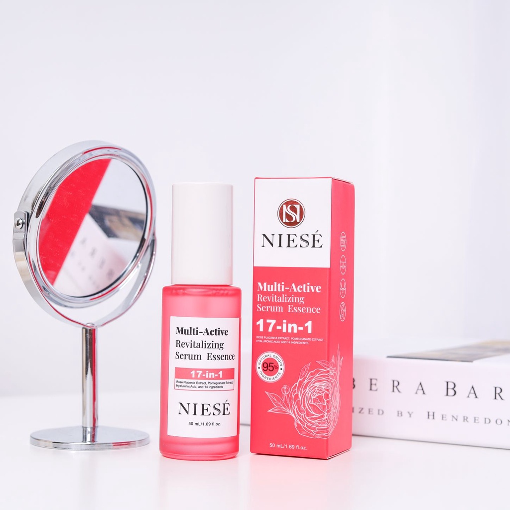 NIESÉ (นิเซ่) เซรั่มทับทิม กุหลาบมอญ เนื้อเอสเซนส์ บางเบา ฟื้นฟูผิวล้ำ ...