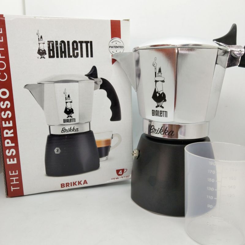 Bialetti brikka moka pot 2 cup 4 cup รุ่น 2018 2020 หม้อต้มกาแฟ บริกก้า ...