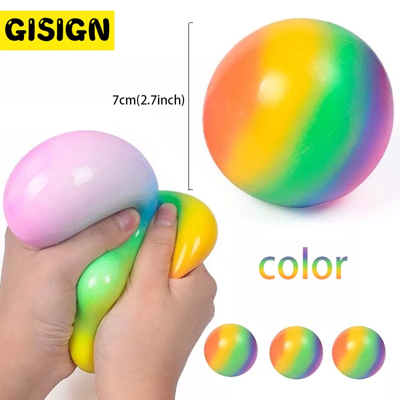 ของเล่นบีบอัดColorful needoh Ball ress Decomression Toy Relieve Stress ...