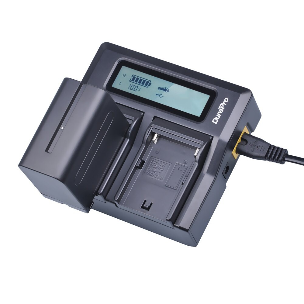 NP-F970 F960 7.2 V 7200 mAh แบตเตอรี่ + LCD สำหรับ SONY HVR-HD1000 HVR-HD1000E HVR-V1J ...