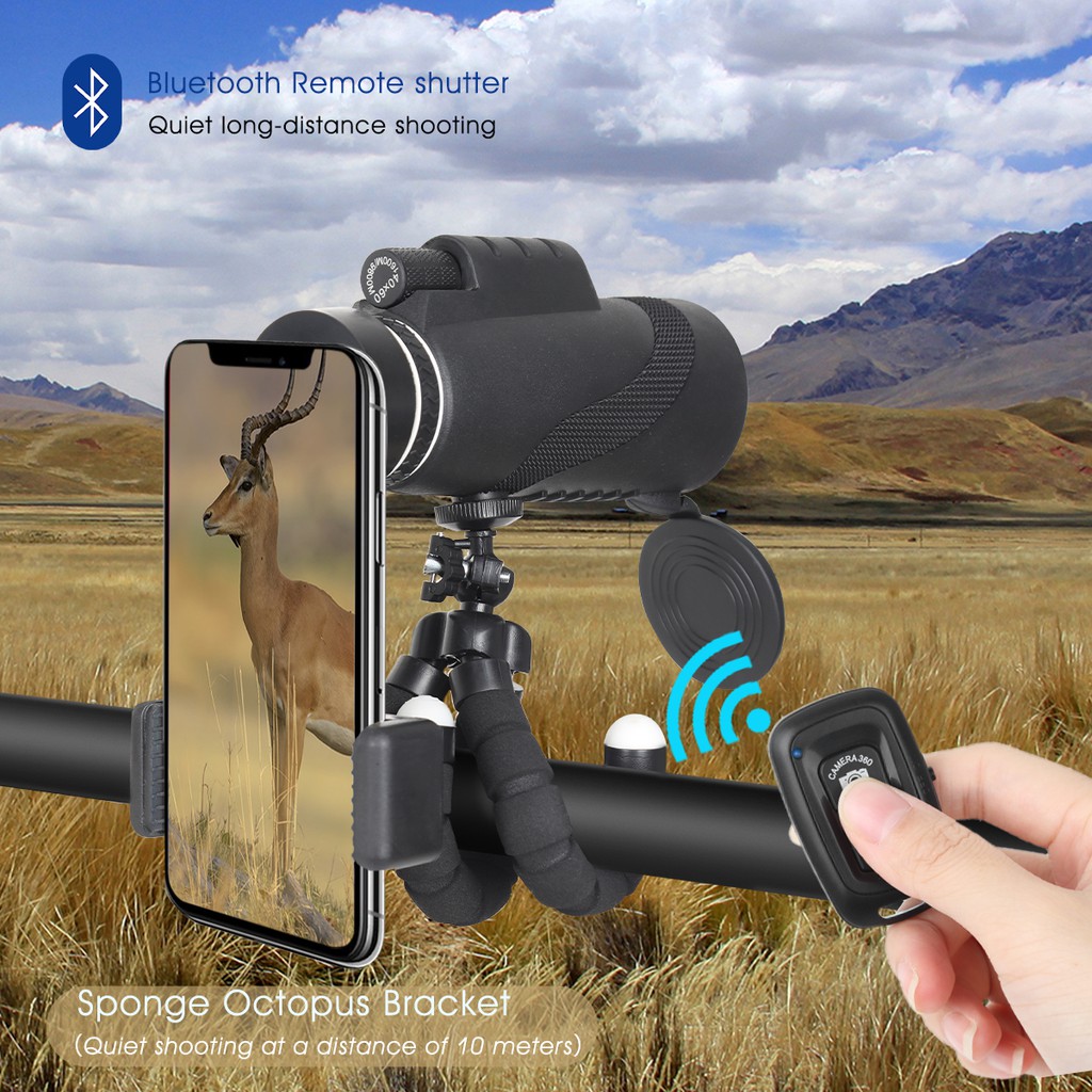 Monocular Zoom 40X60 Waterproof HD Outdoor Telescope Mobile Phone ...