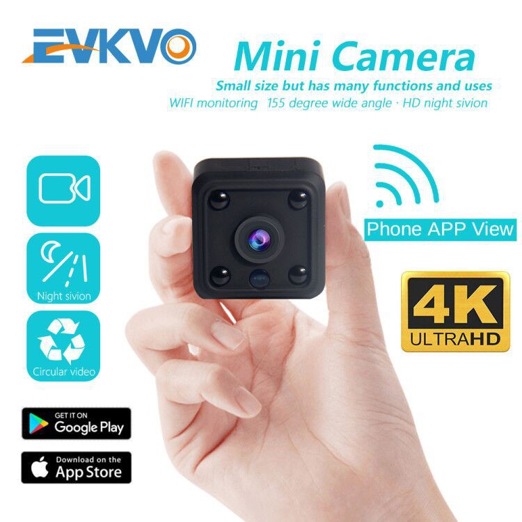 №EVKVO - แบตเตอรี่ในตัว Hopeway APP Mini Wireless SPY Hidden Micro ...