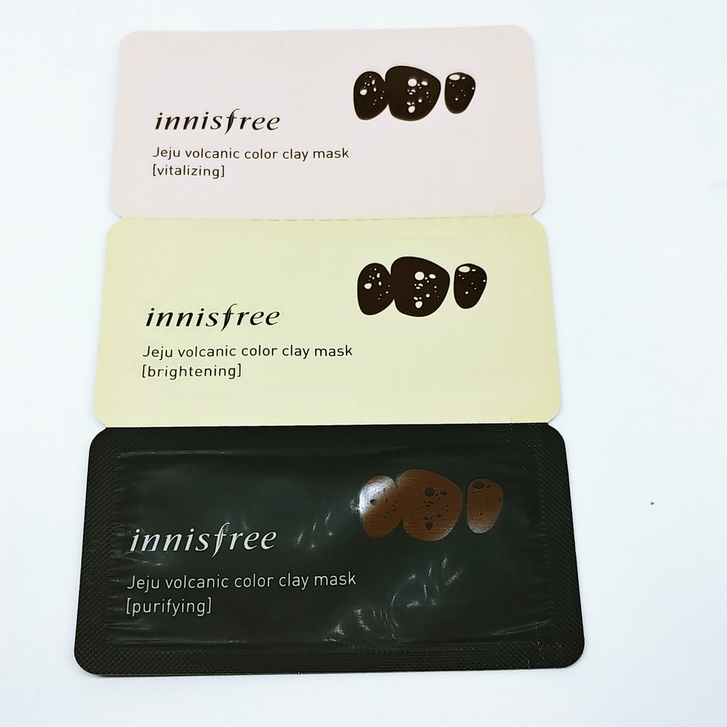 innisfree Jeju volcanic color clay mask set 3 Exp.04/2021 - istyle4289 ...