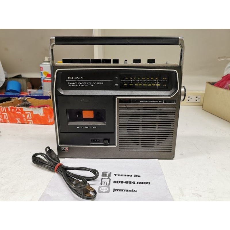 SONY CF-1610 [220V] เครื่องเล่นเทป+วิทยุวินเทจ ใช้งานเต็มระบบ[Made in ...