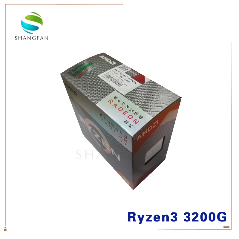 CPU：New AMD Ryzen 3 3200G R3 3200G 3.6 GHz QuadCore QuadThread 65W CU ...