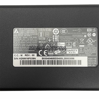 180W 20V 9A ADP-180TB H Delta AC Adapter For MSI GF75 10UEK-046XRU MS ...