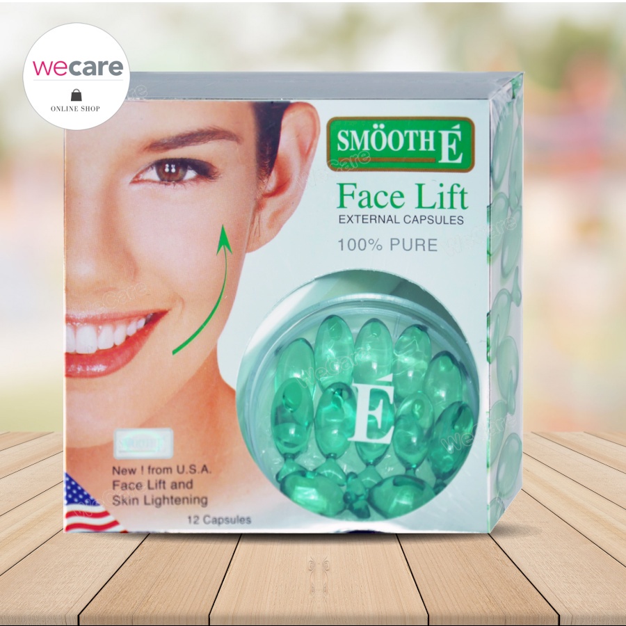 (แพ็ค 2) Smooth E Face Lift Exteral Capsules 3 S แคปซูล From USA ยก ...