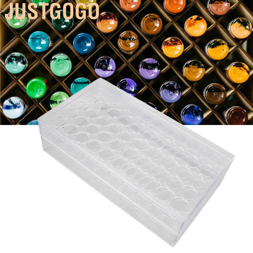 Justgogo Tattoo Pigment Bottle Stand Transparent Drop Resistance Ink ...