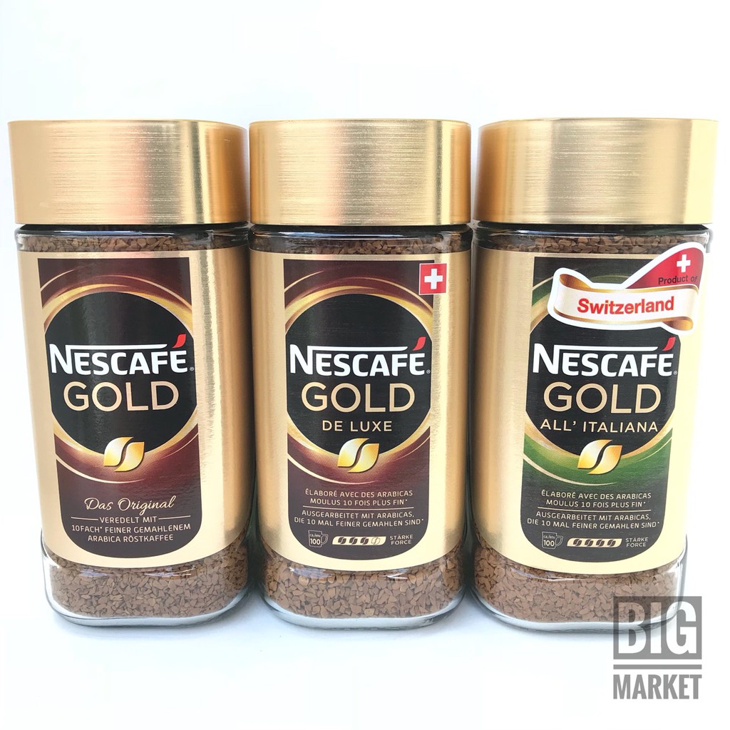 Nescafe gold de luxe,all italiana น้ำหนัก 200 กรัม | Shopee Thailand