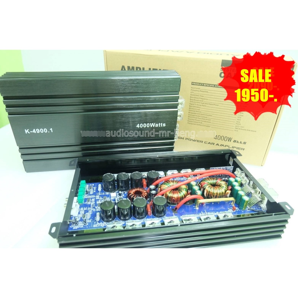 พาเวอร์แอมป์ แอมป์ คลาสดี K4900 4000w ขับซับเบสแบบแน่นๆ - hengza002 ...