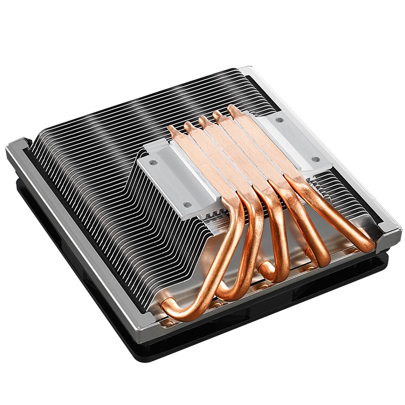Cooler Master T520 CPU Radiator 5 Heat Pipe 12 CM LED Silent Fan For ...