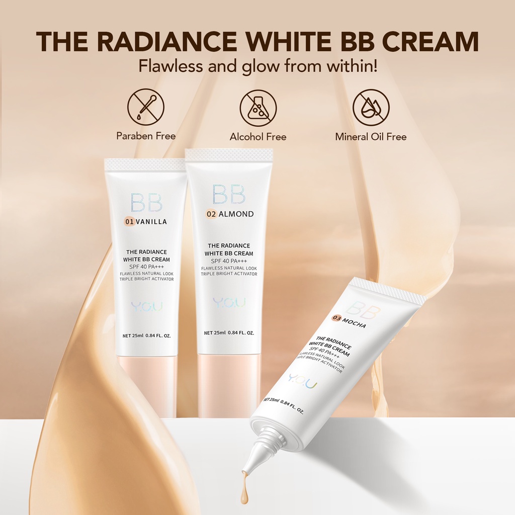 Y.O.U The Radiance White BB Cream 25ml วาย.โอ.ยู เดอะ เรเดียนท์ ไวท์ บีบี ครีม 25 มล ...