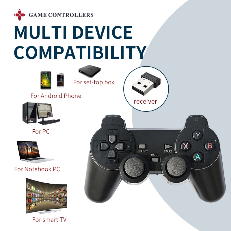 2.4G Wireless Gamepad For PSP / PC / TV Box /Android Phone Game ...