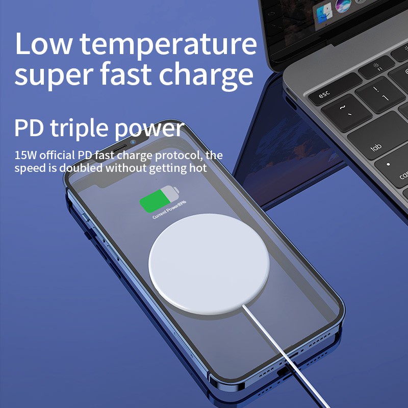 Ultrathin 15W MagSafe iPhone 12 Wireless Charger Magnetic Wireless Fast ...