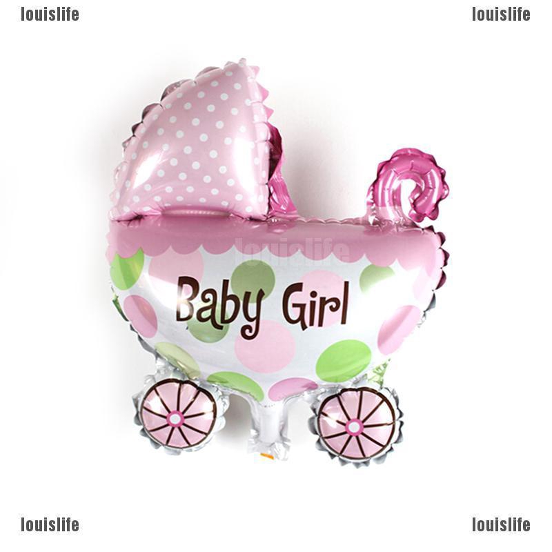 thro 1 X Mini Baby Stroller Foil Balloons Wedding Brithday Party Decor ...