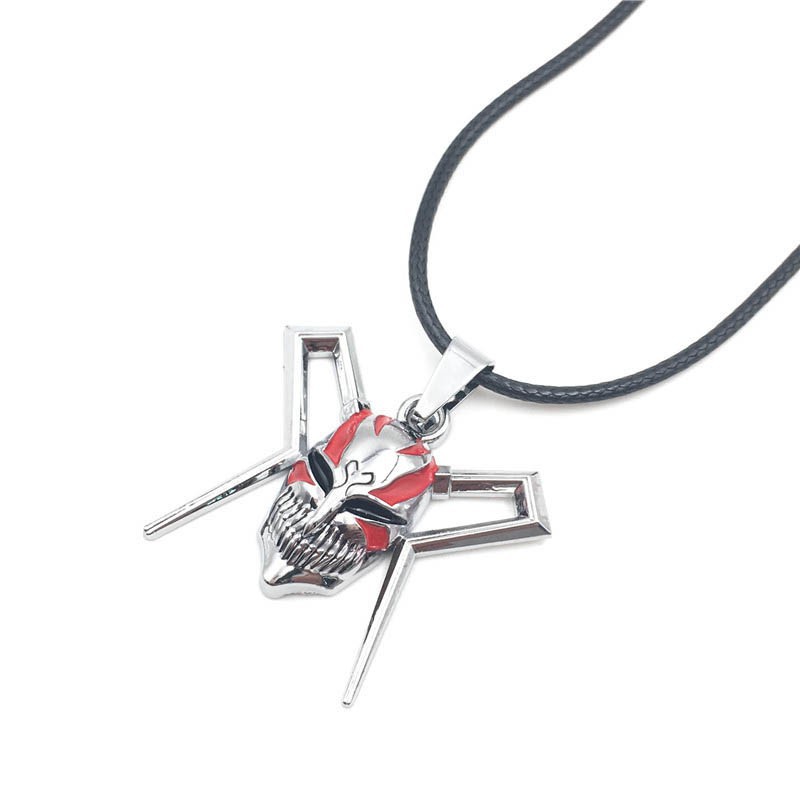 Anime BLEACH Mask Pendant Leather Rope Necklace Souvenir Collectibles ...