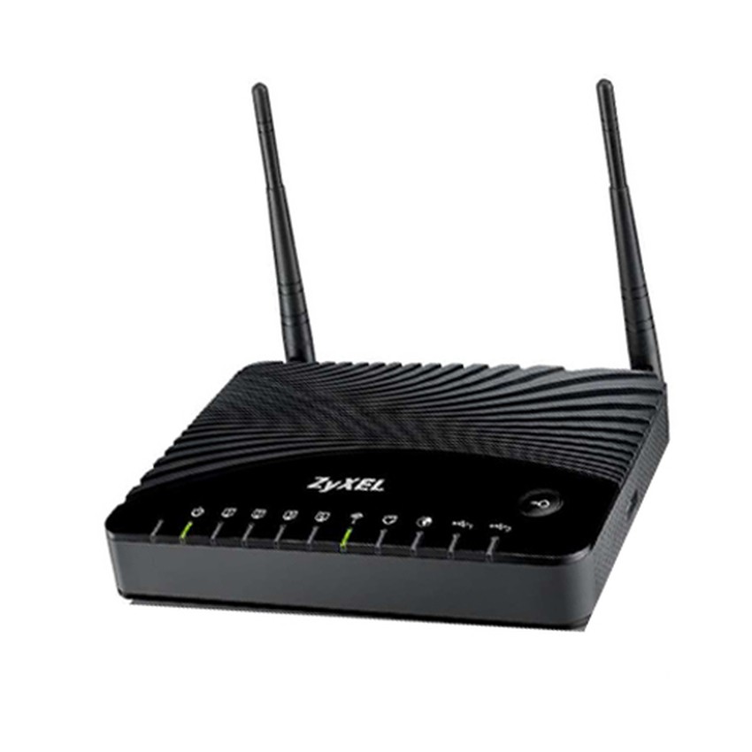 ZYXEL ADSL Modem Router Wireless N300 5dBi AMG1312-T10B (Black ...