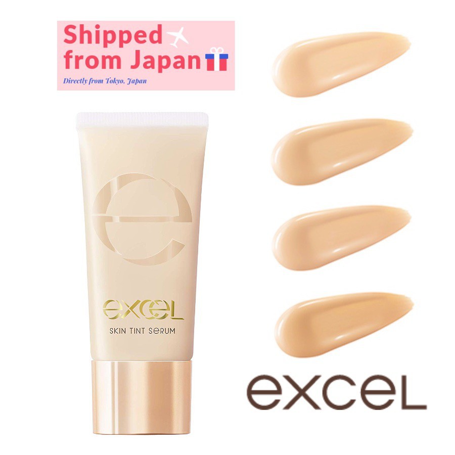 EXCEL Skin Tint เซรัมรองพื้น แบบทินต์ SPF28 PA++ 35 กรัม 4 สี เหมาะสำหรับผิวที่หลากหลาย จาก ...