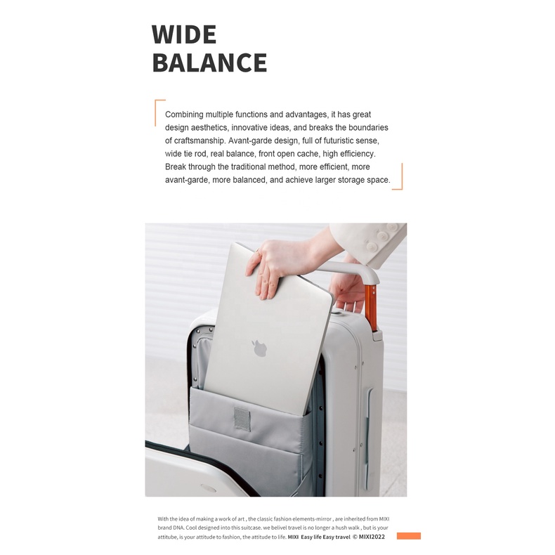 กระเป๋าเดินทางMixi luxury latest designed aluminum silent wheel trolley ...