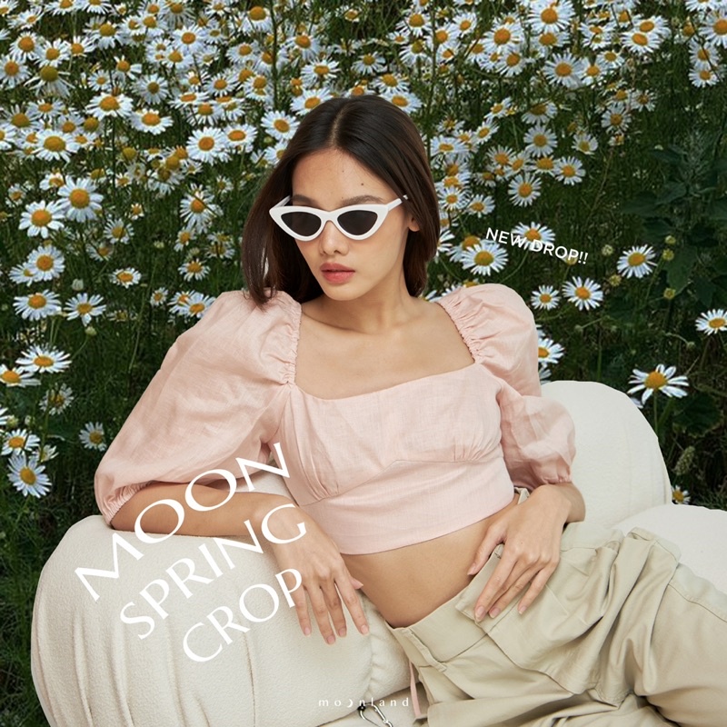 Moon Spring Crop - 100 Linen - moonland.official - ThaiPick