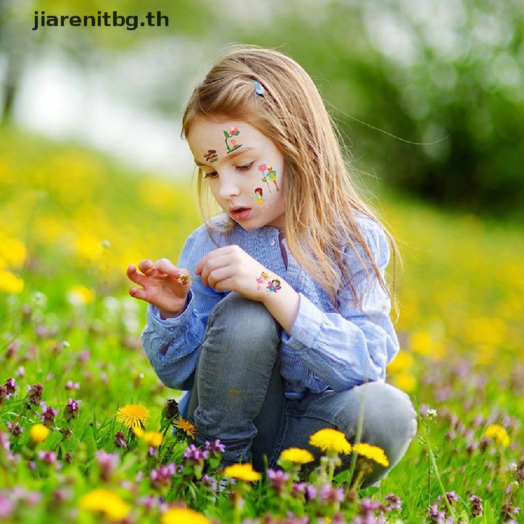 Renbg แผ่นสักลายผีเสื้อ ดอกไม้ ฝน 10 แผ่น TH - jiarenitbg.th - ThaiPick