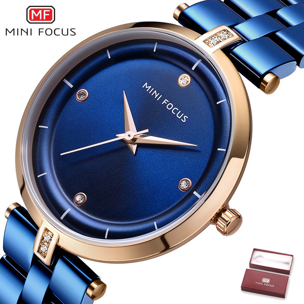 Mini Focus Mf0120L.03 นาฬิกาข้อมือควอทซ์แฟชั่นสําหรับผู้หญิงa ...
