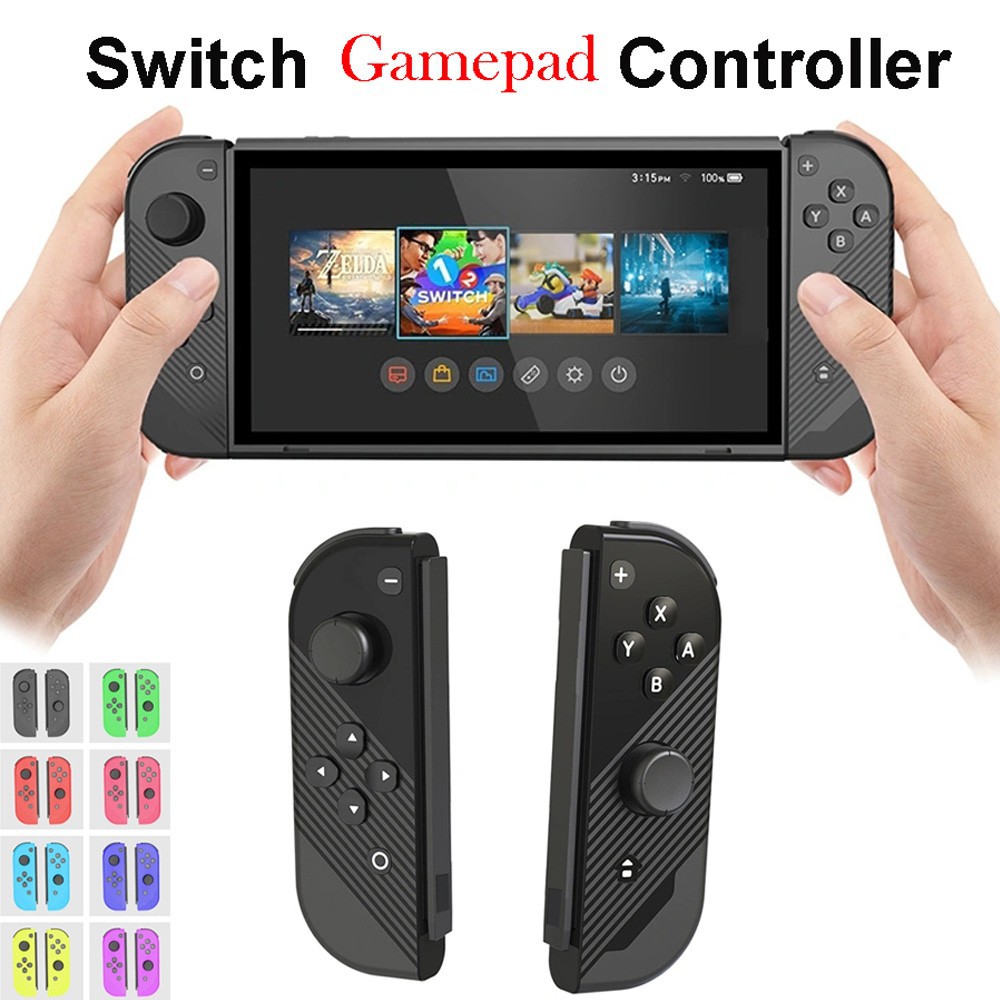เกมแพด:For Switch Simle Small Left & Right Handle Gamead Crystal Button ...