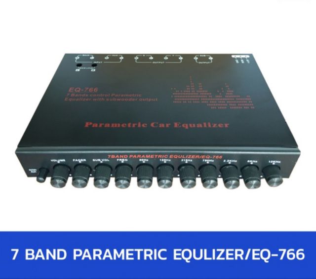 ปรีแอมป์รถยนต์ EQ Equalizer Audio system 7 band pre-parametric with ...