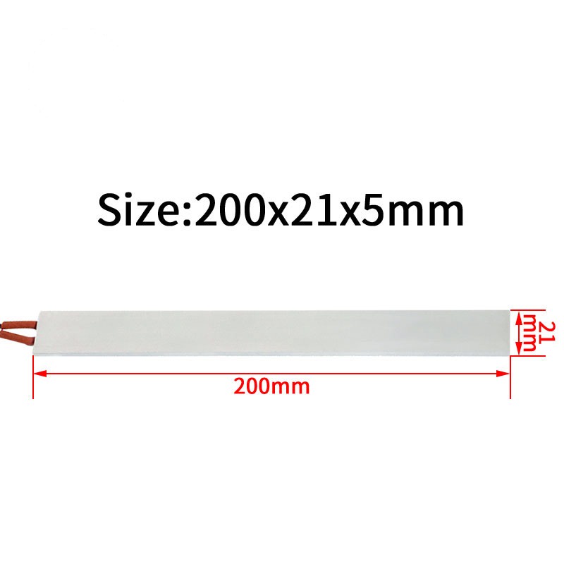 200x21mm PTC Heating Element Constant 12V 24V 220V Temperature Thermistor Air Heating Sensor ...