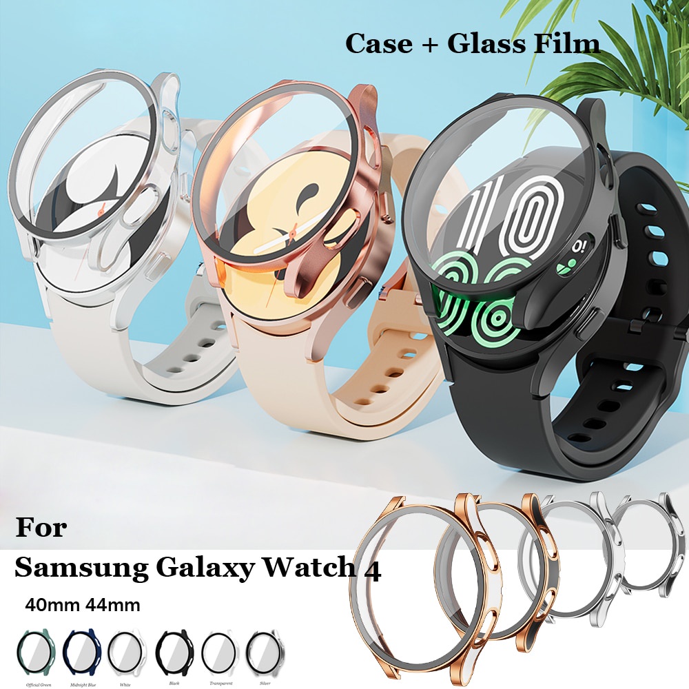 เคสกระจกนิรภัย คุณภาพสูง สําหรับ Samsung Galaxy Watch 4 40 มม. 44 มม. ...