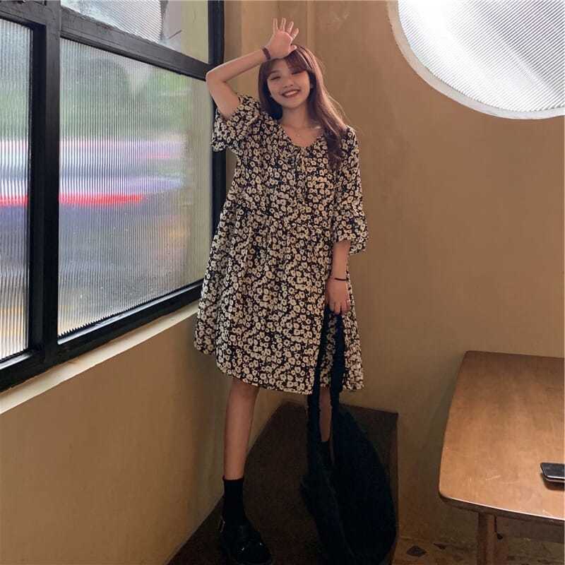 Extra Large Size 40-150kg M-4XL Womens Summer Korean Version Fat mm Loose Slimmer Look Cover ...