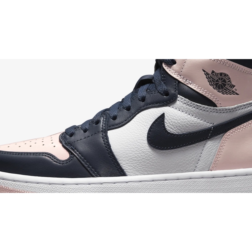 Vopis spot Air Jordan 1 High Atmosphere bubble gum pink and black women ...