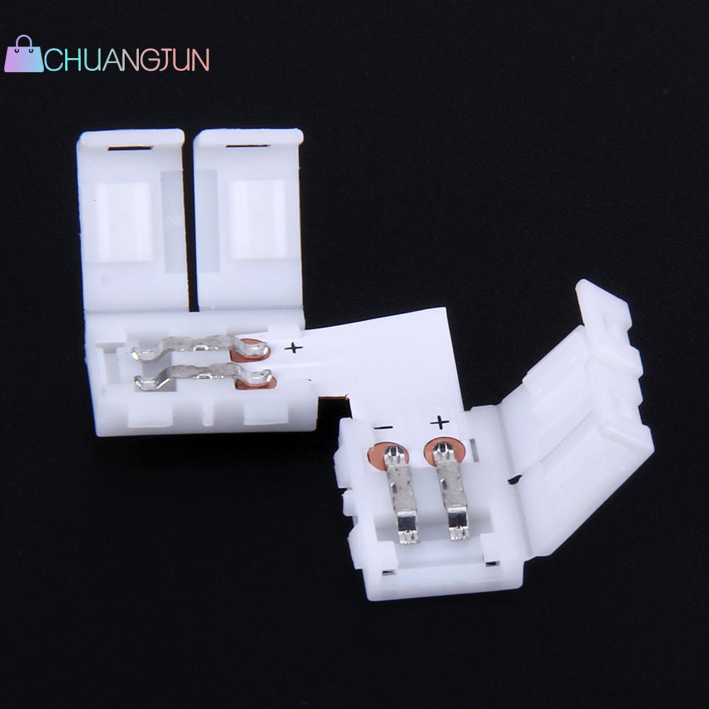 อุปกรณ์เชื่อมต่อพลาสติก Led Strip 2 Pin 8 มม . L Shape 10 ชิ้น ...