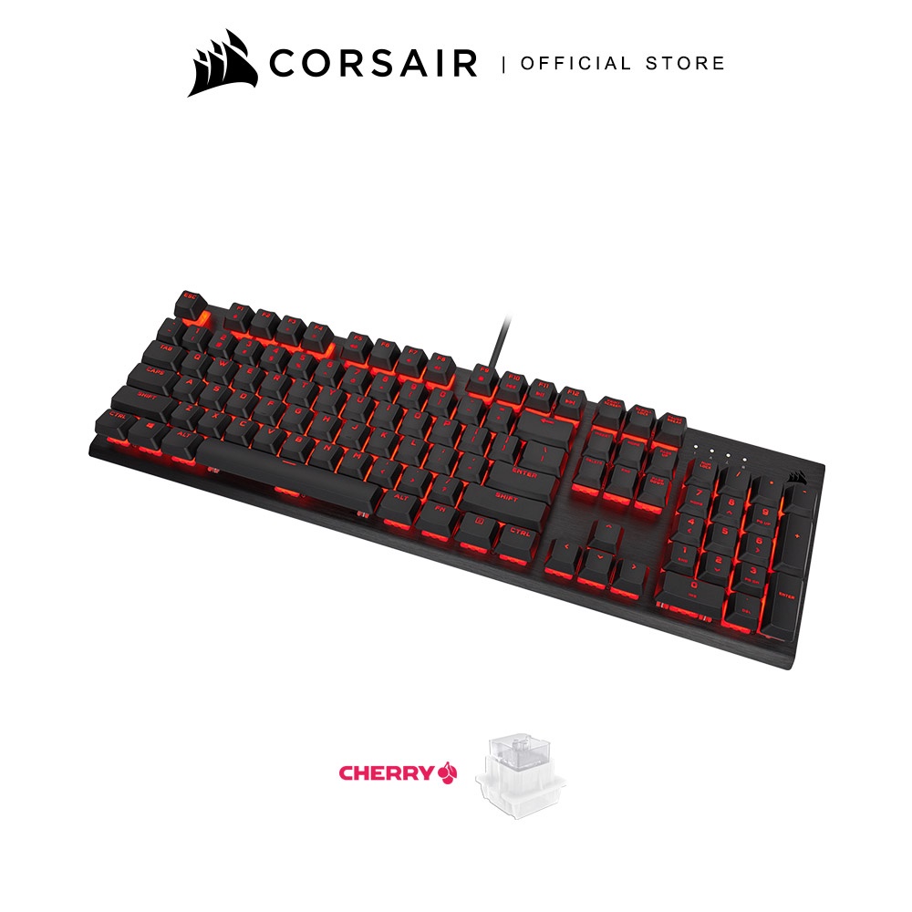 CORSAIR K60 PRO RED LED Mechanical Gaming Keyboard CHERRY VIOLA THAI ...